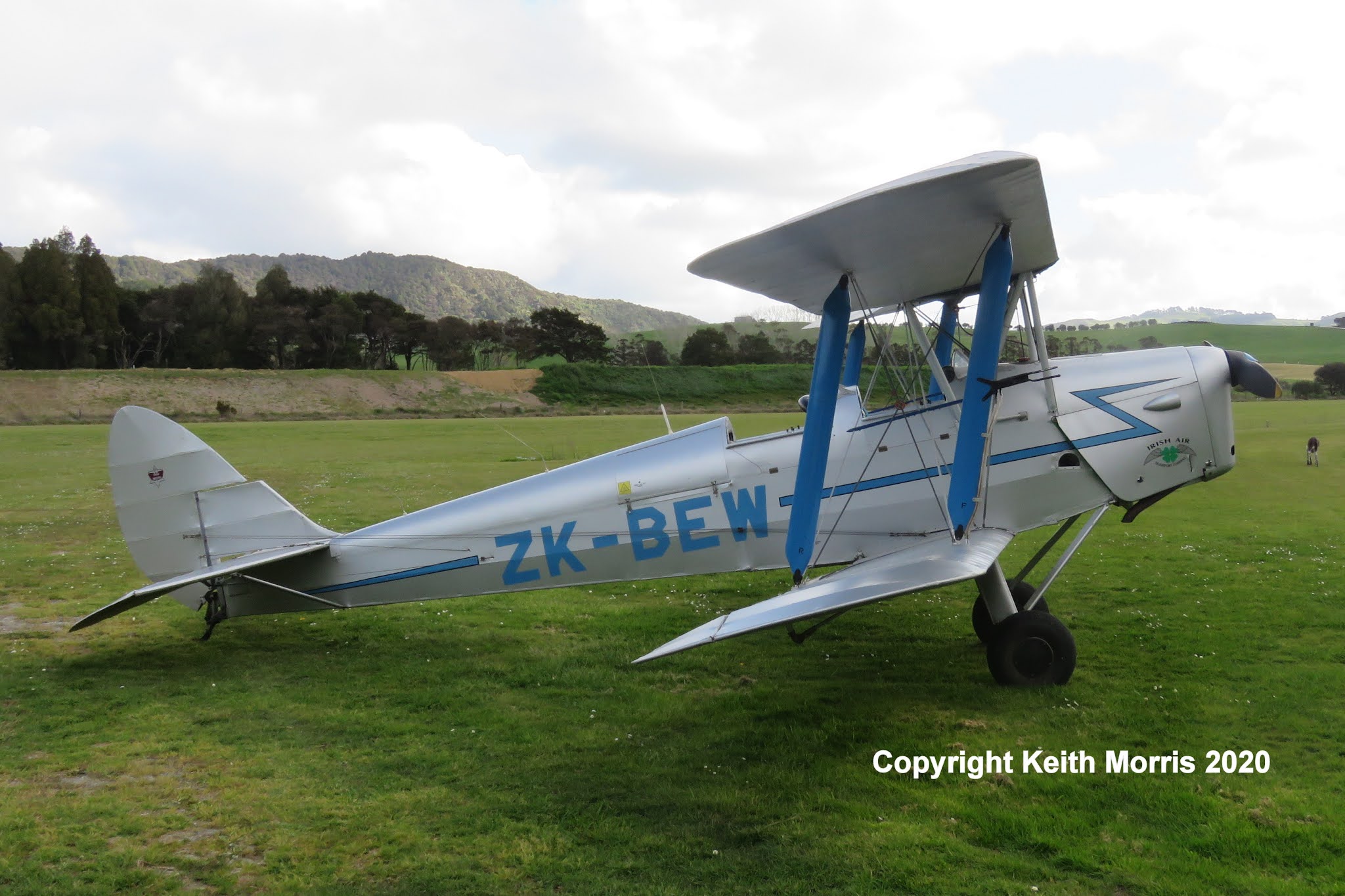 NZ Civil Aircraft: Long Lost Tiger Moth ZK-BEW at Kaipara Flats ...