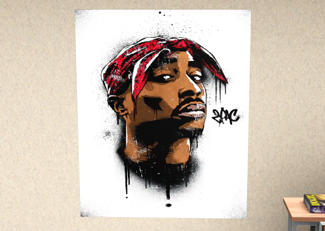 Vidkid20's Sim Lair: Iconic Posters Series 1: Aaliyah, Tupac, and ...