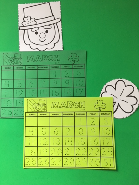 March Calendars ~ Preschool Printables