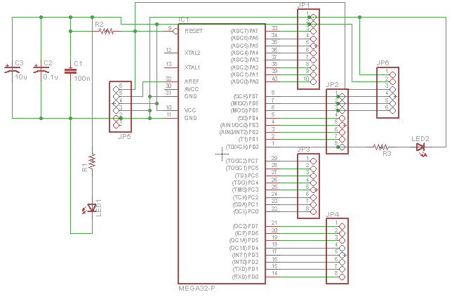 Sistem Minimum ATmega32 Lanjutan, Dasar - Menengah - Aozon