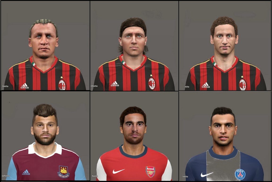 pes-modif: PES 2014 FACEPACK vol.1 by MarioMilan