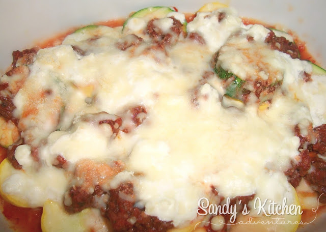 Italian Ground Beef Squash Casserole | Sandy's Kitchen
