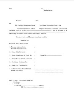 அனைத்து பல்கலைக் கழகங்களின் உண்மைத்தன்மை (Genuineness Certificate ...