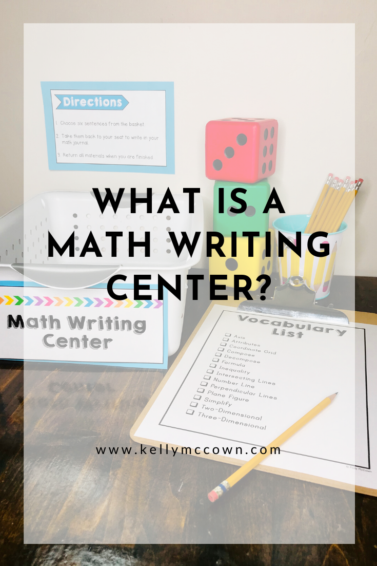 Kelly McCown: Math Centers Writing Prompts