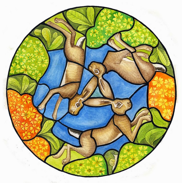 Deborah Harvey : The Red Dress of Poetry ...: A Three Hares Pilgrimage