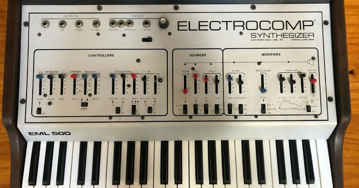 MATRIXSYNTH: ELECTROCOMP EML-500 Rare Vintage Analog Mono Synthesizer