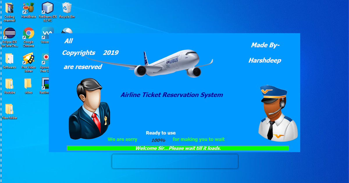 Airline Ticket Reservation System Project in Java Netbeans