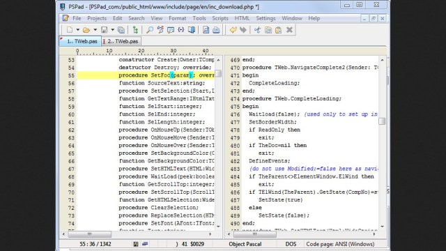 PSPad Download Free for PC Windows 10, 7, 8 32/64 bit Latest