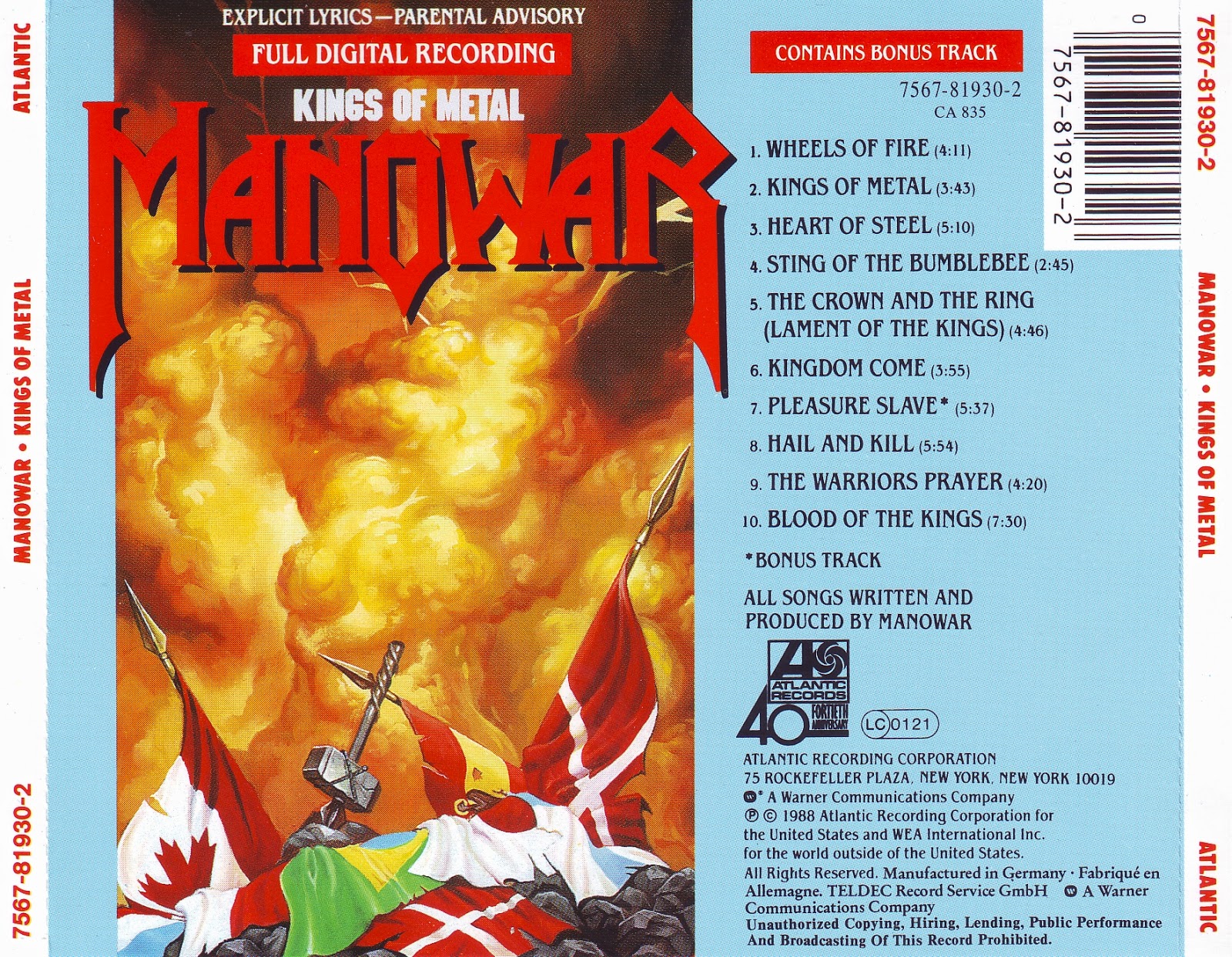 WHERE METAL RULES: MANOWAR - KINGS OF METAL (1988)