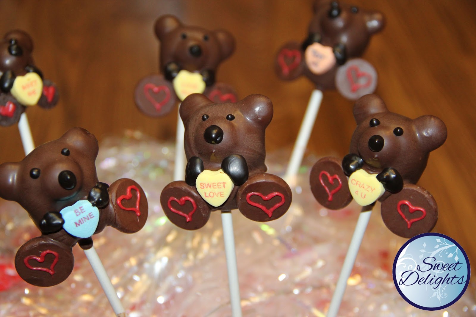 Teddy Bear Cake Pops - Sweet Delights