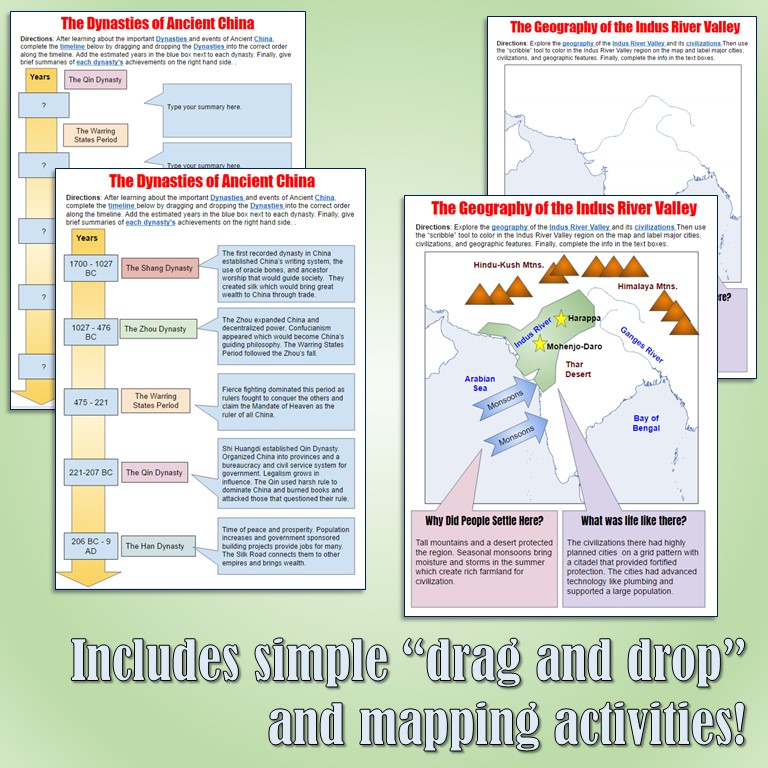 Students of History: Ancient China and the Indus River Valley Google ...