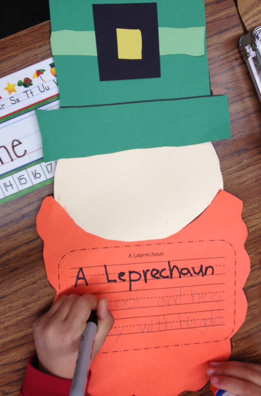 St. Patrick's Day Leprechaun and Pot of Gold - Apples & ABC's