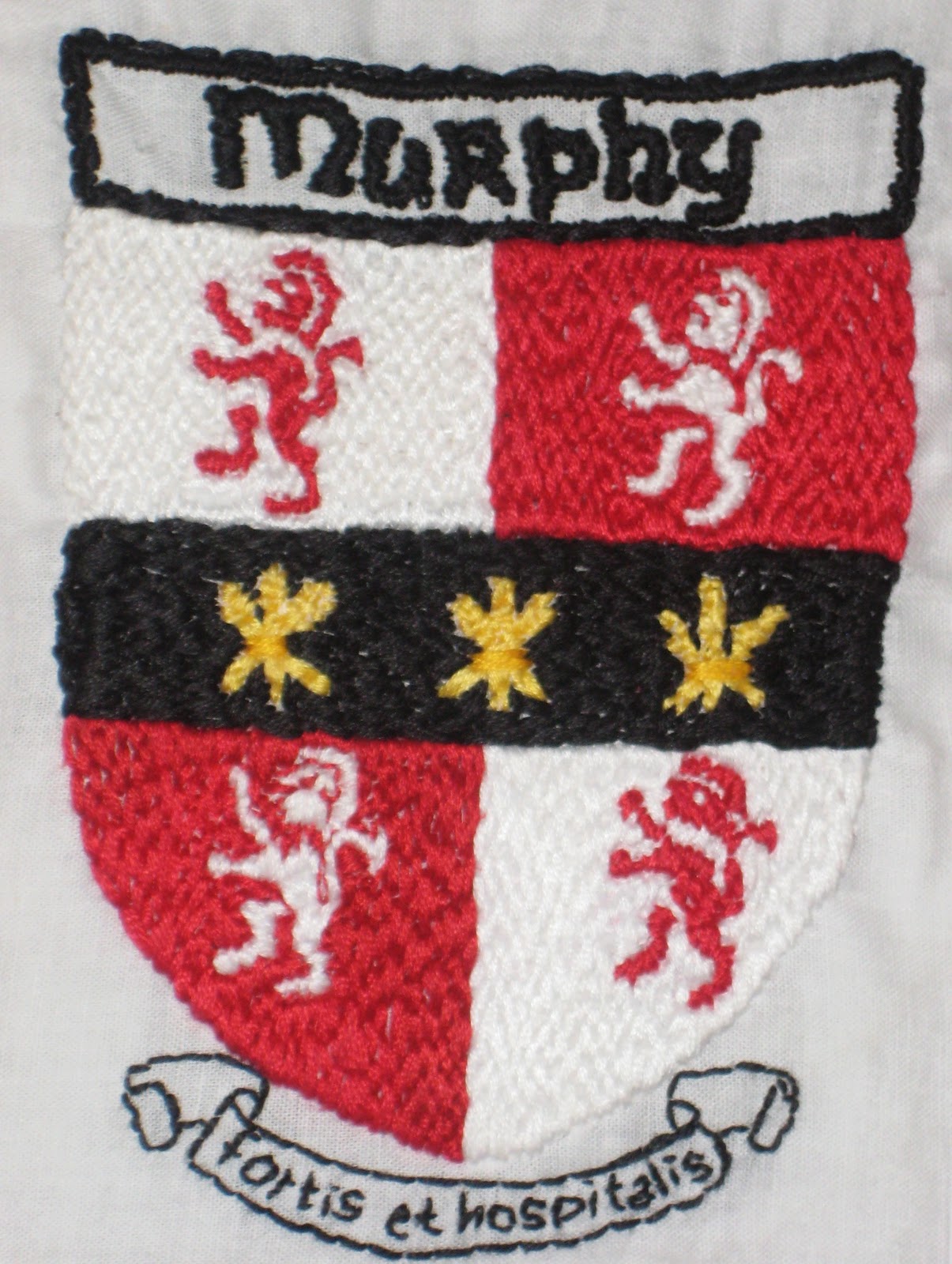 A Needlework Narrative: The Murphy Crest