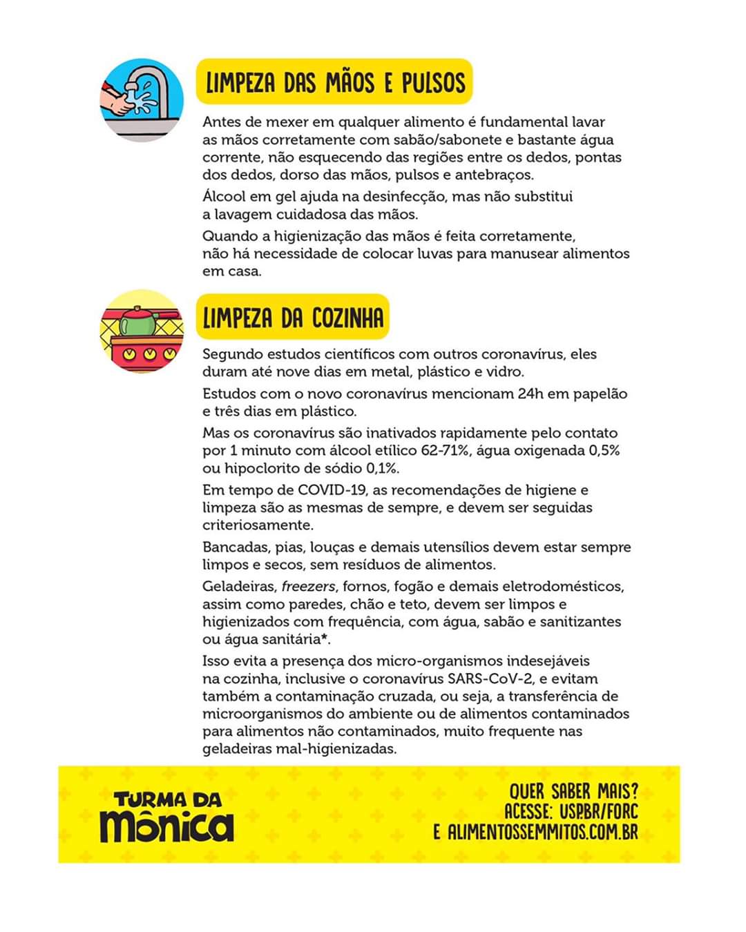 Cartilha da Turma da Mônica: como cuidar dos alimentos em tempos de ... Cartilha da Turma da Mônica: como cuidar dos alimentos em tempos de ...
