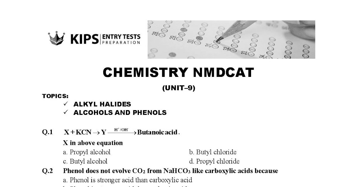KIPS Repeaters Test Session 2021 (Chemistry Tests)
