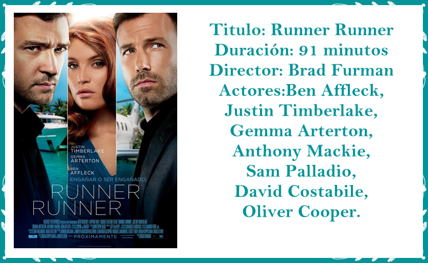 Película:Runner Runner - Fantasia de libros