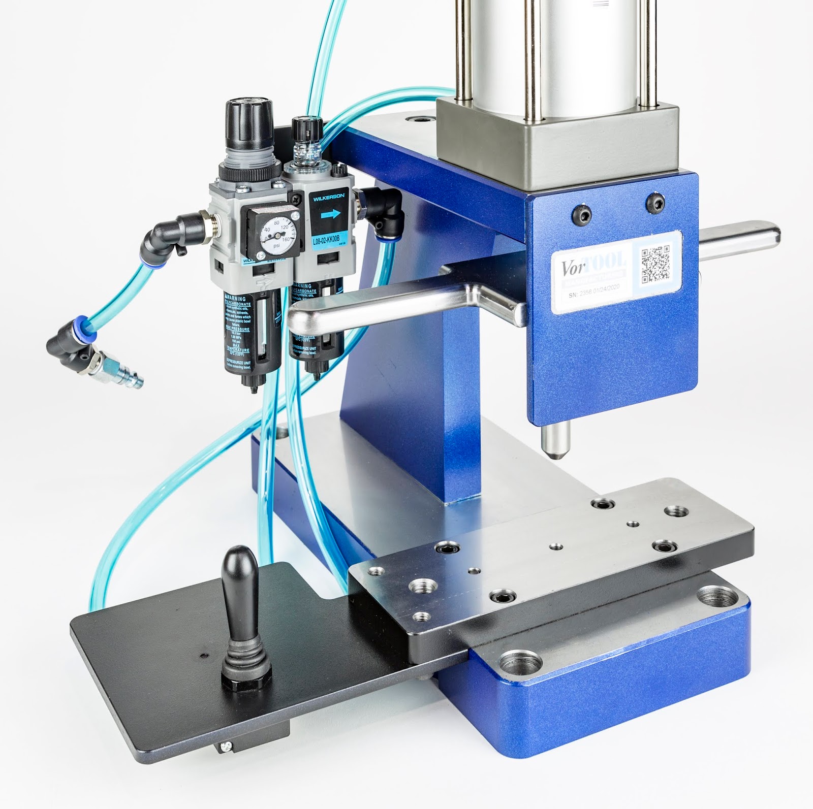 Vortool Manufacturing Ltd 0 8 Ton Custom Table Top Pneumatic Press vortool-manufacturing-ltd-0-8-ton-custom-table-top-pneumatic-press
