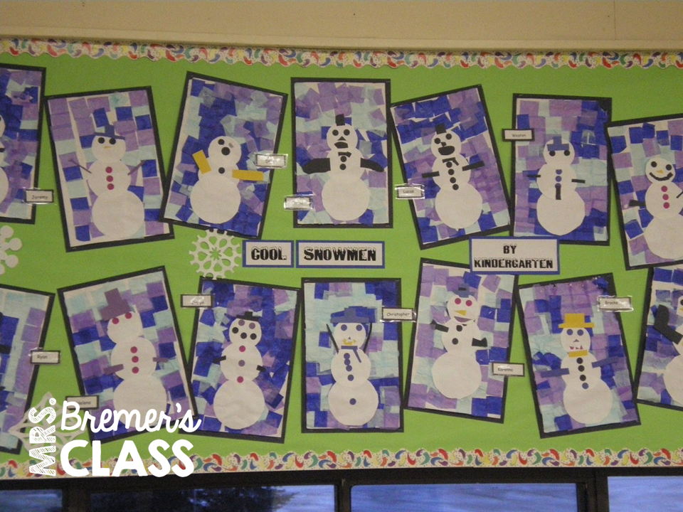 Snowman Art for Kindergarten | Mrs. Bremer's Class