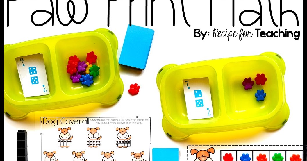 Paw Print Math - Recipe for Teaching