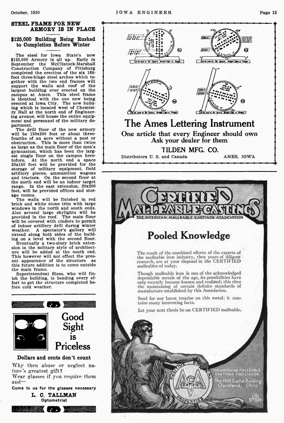 Tenth Letter of the Alphabet: Creator: O.A. Olson, Ames Lettering Guide ...