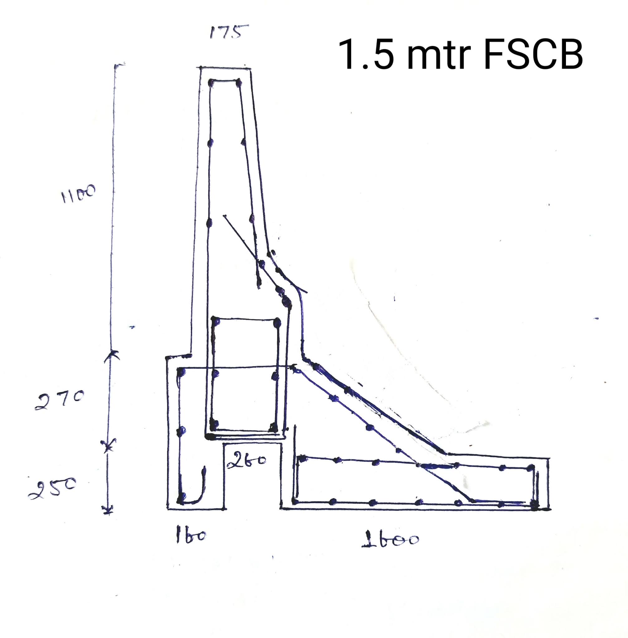 Nandan civil tech : fiction slab with crash barrier casting