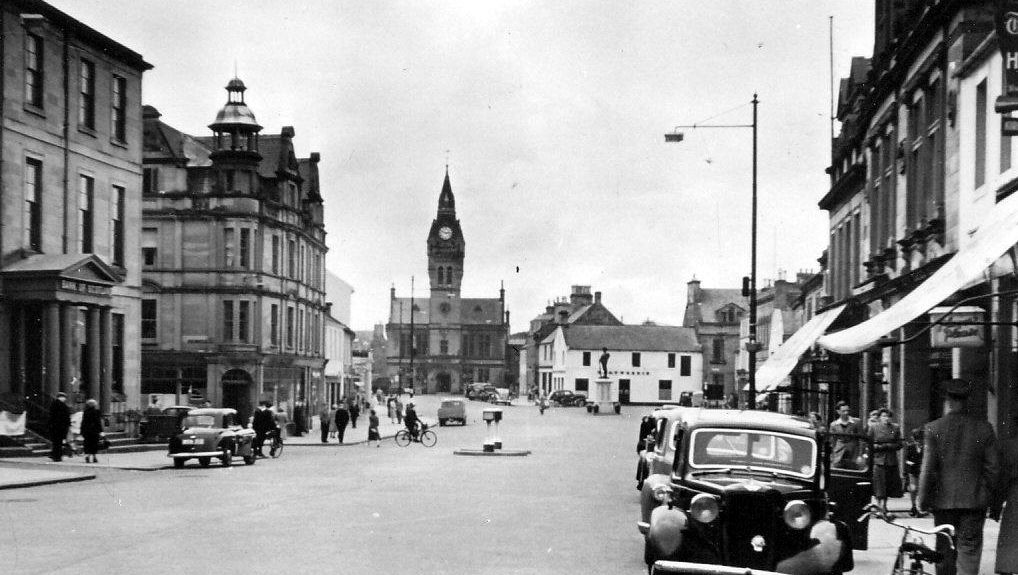 Tour Scotland: Old Photographs High Street Annan Scotland