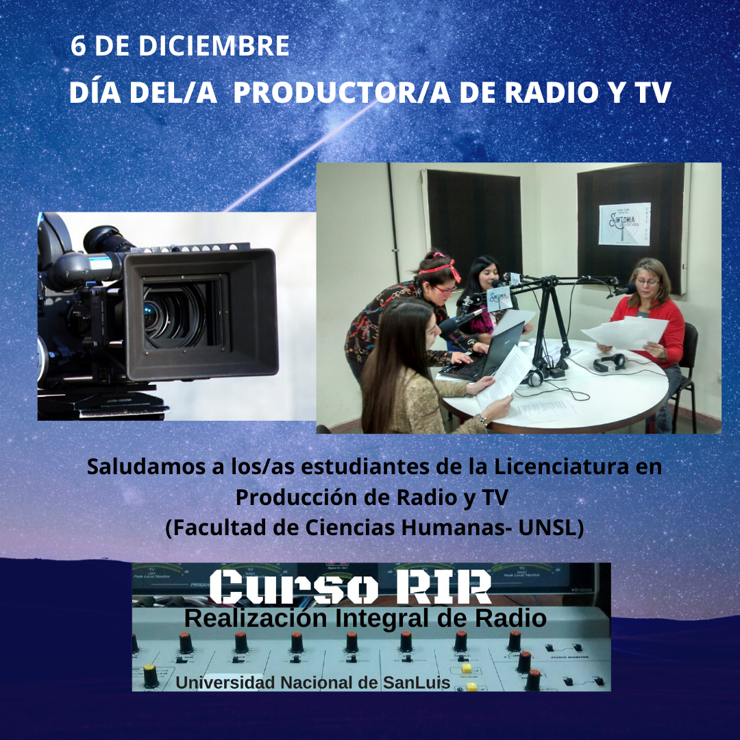 Radiodatos: DÍA DEL/A PRODUCTOR/A DE RADIO Y TV