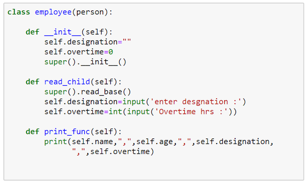 Overriding and super( ) function
