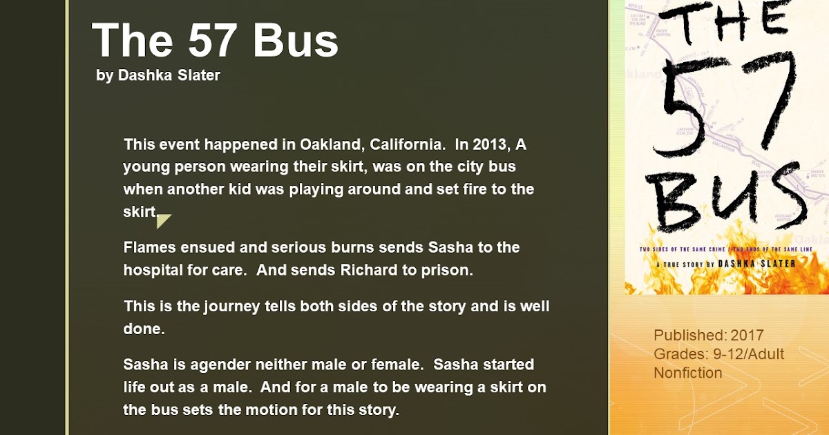 Young Adult Reading Machine: The 57 Bus by Dashka Slater
