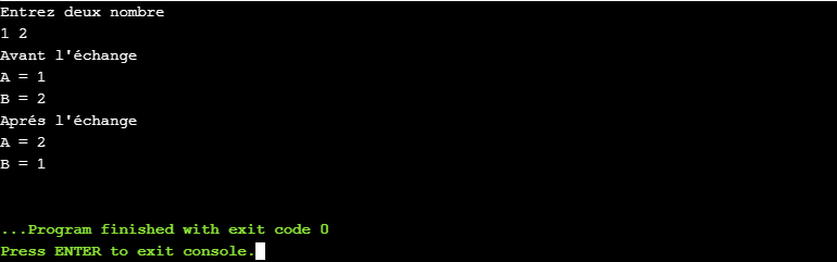 Permuter deux variables avec une variable temporaire en C - WayToLearnX Permuter deux variables avec une variable temporaire en C - WayToLearnX