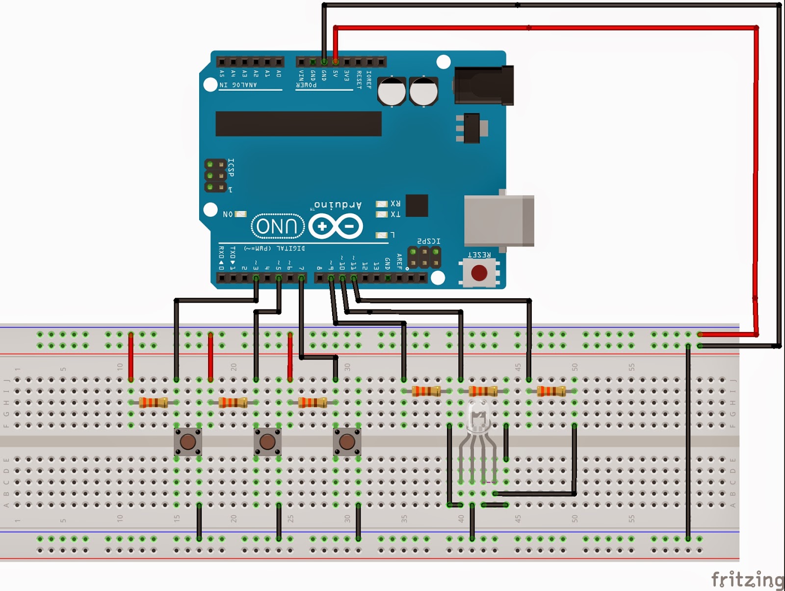Embedded System Design 2014: การควบคุม หลอด RGB LED โดยใช้ปุ่มกด ด้วย ...