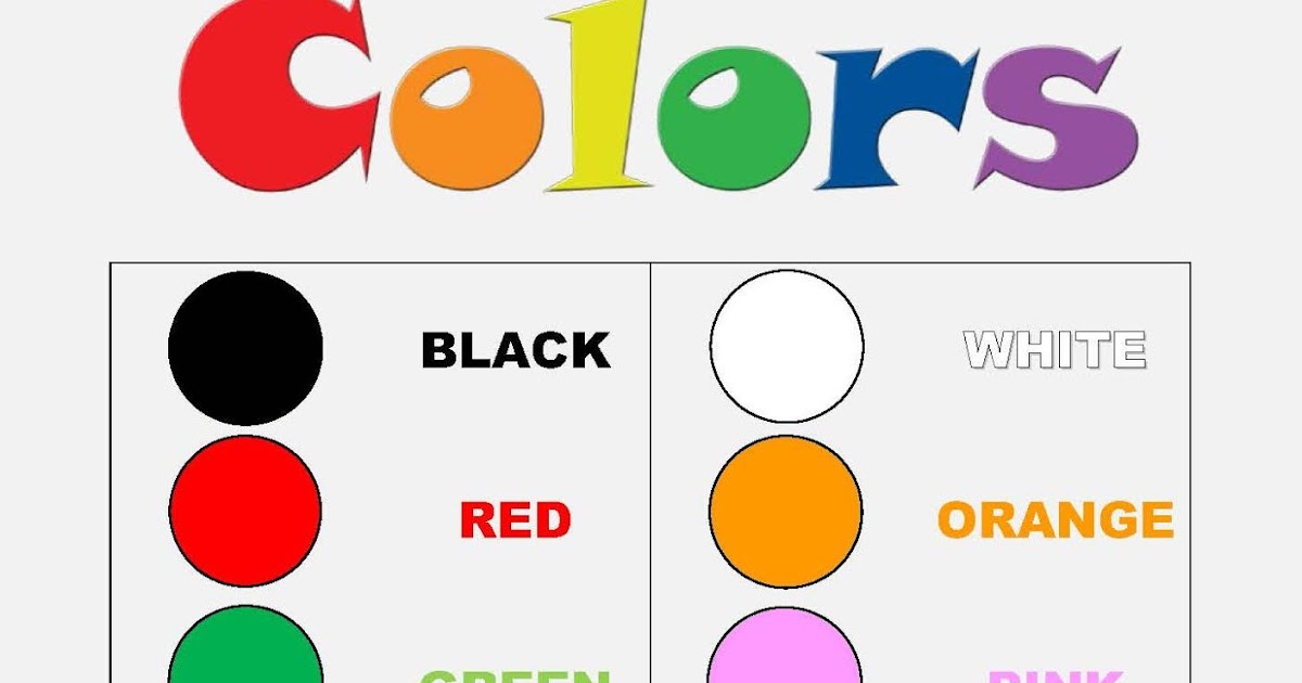 Carmelitas English: UNIT 1: COLORS- 3YEARS OLD