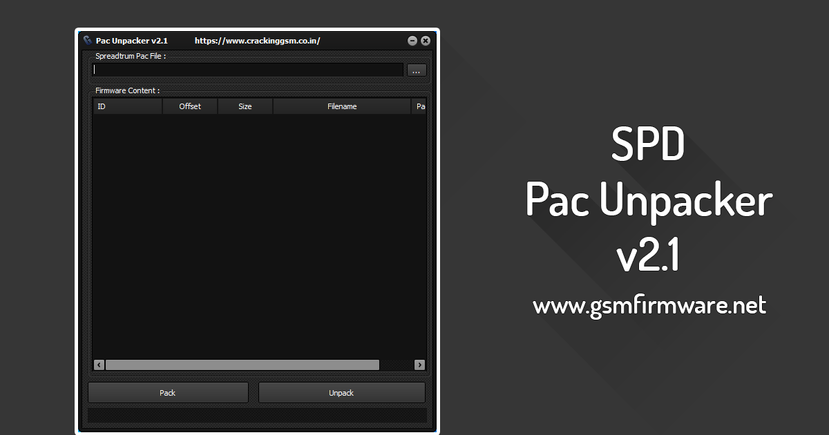 SPD Pac Unpacker v2.1 by Cracking GSM Team