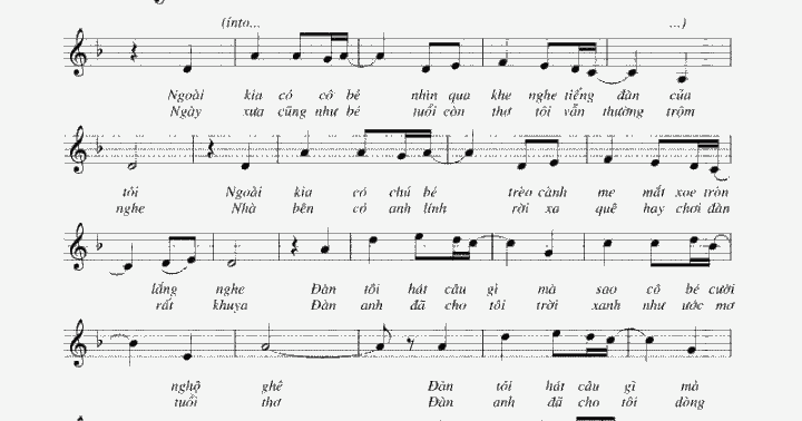 SHEET MUSIC FREE - Sheet PIANO FOR YOU ~ Sheet Nhạc Bài Mặt Trời Bé Con