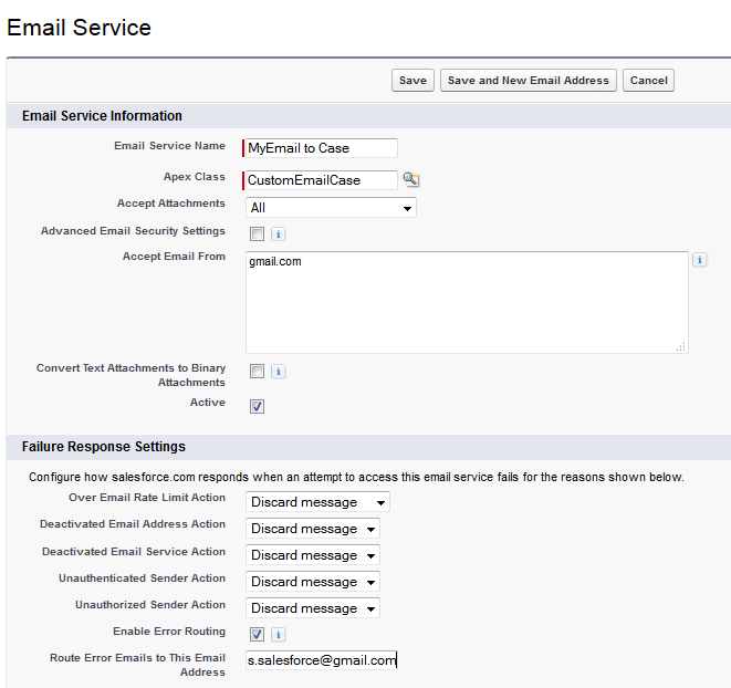 Bit Space: Salesforce: Apex Email Service To Create Cases