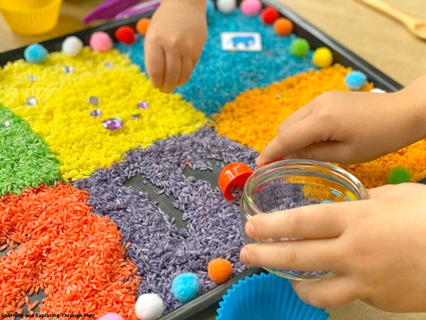 Learning and Exploring Through Play: Elmer Sensory Play