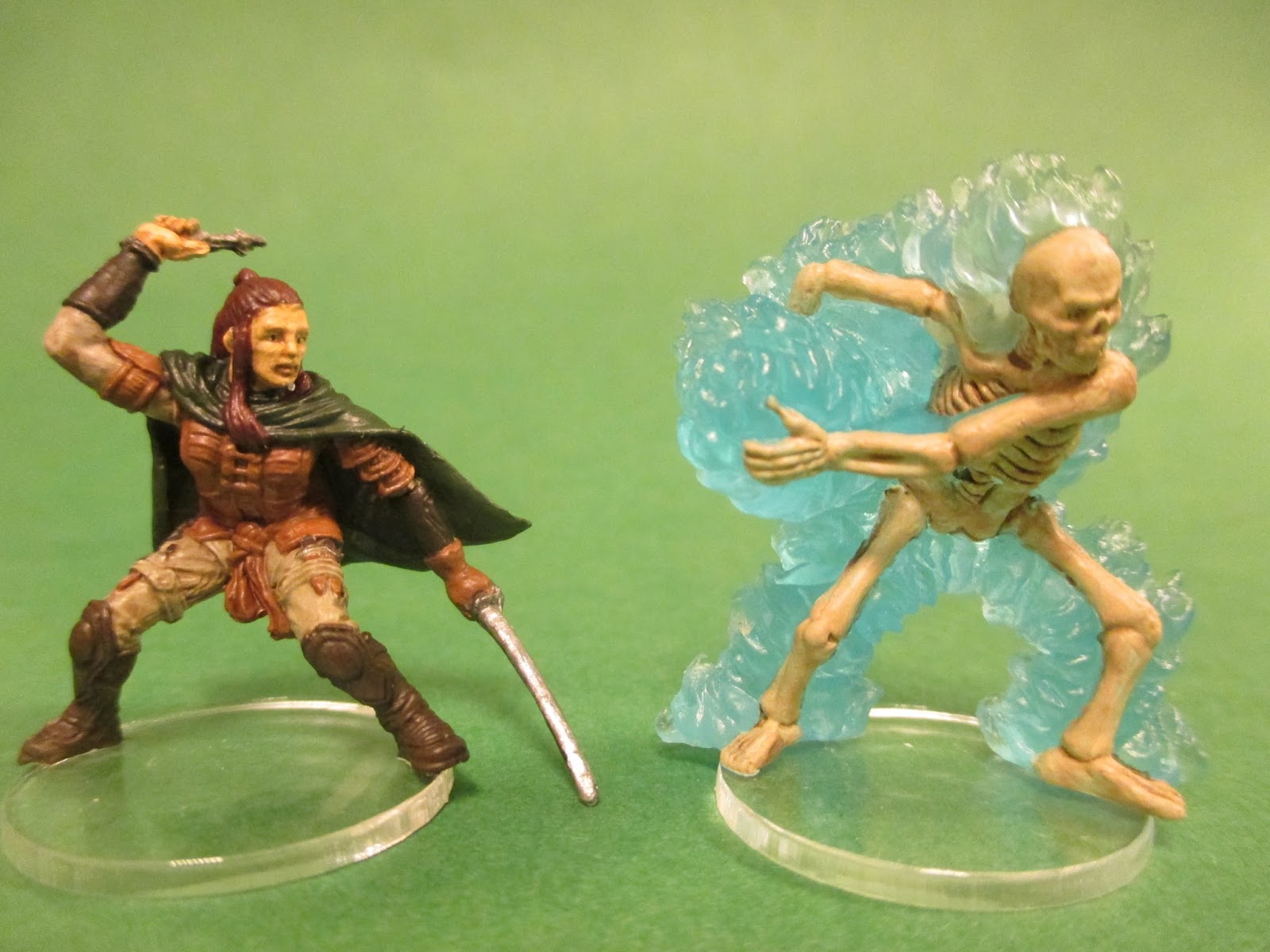 The Miniatures Man: Human Rogue and Blazing Skeletons from Castle Ravenloft
