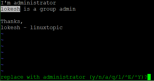 09 Find And Replace Text In Vim Editor How To Replace Text In Vi Editor Use Sed Command In Vim
