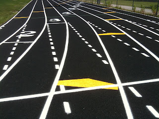 Line Striping: Repair & Line Striping of Running Tracks