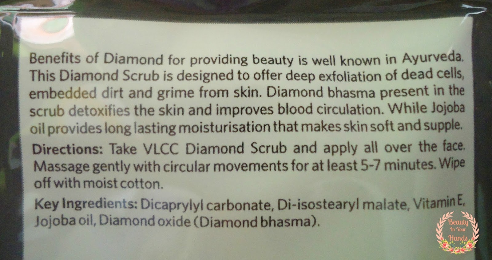 Beauty In Your Hands: VLCC Diamond Facial Kit Review