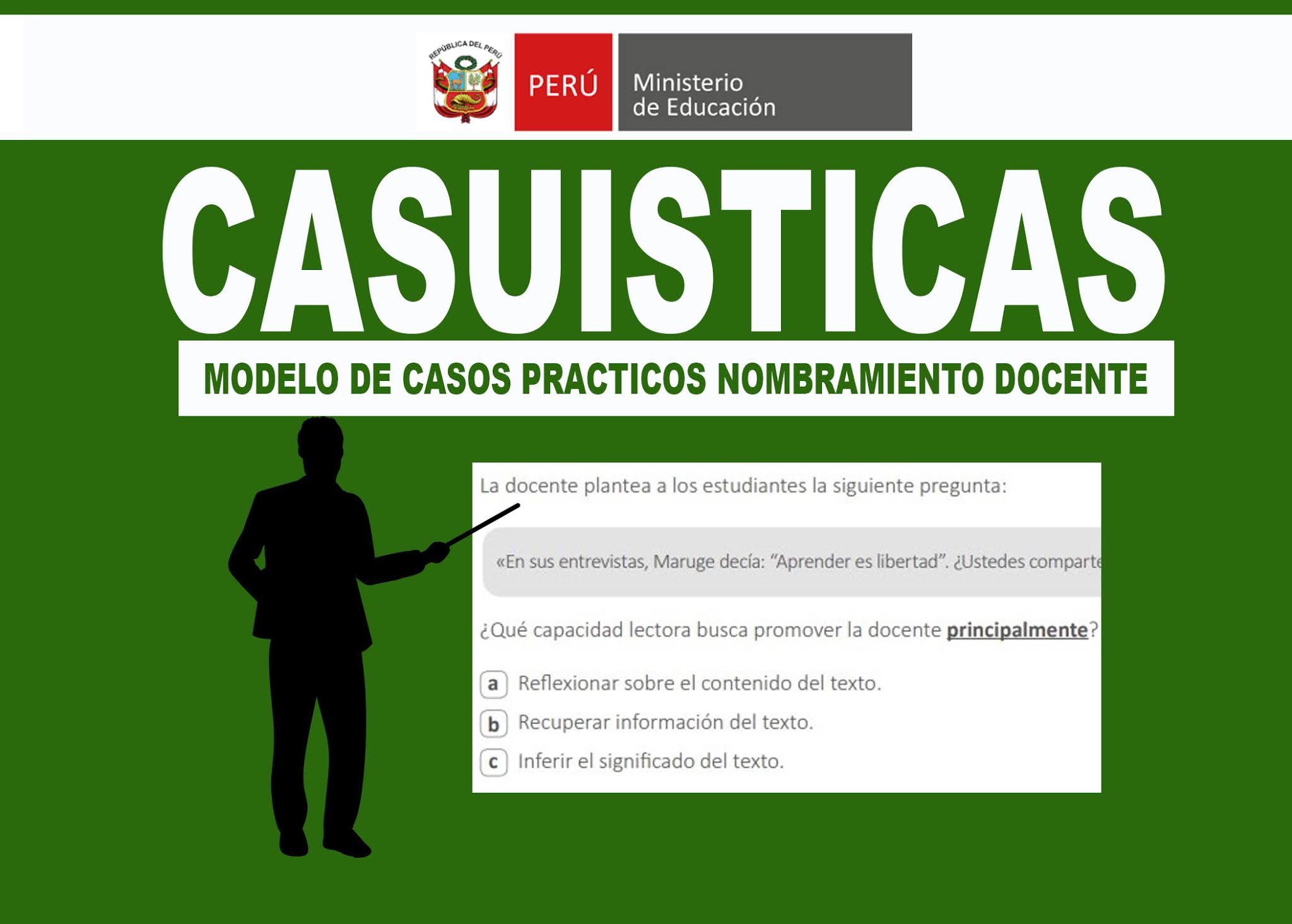 Casuisticas practicos para concurso de nombramiento docente 2021 ...