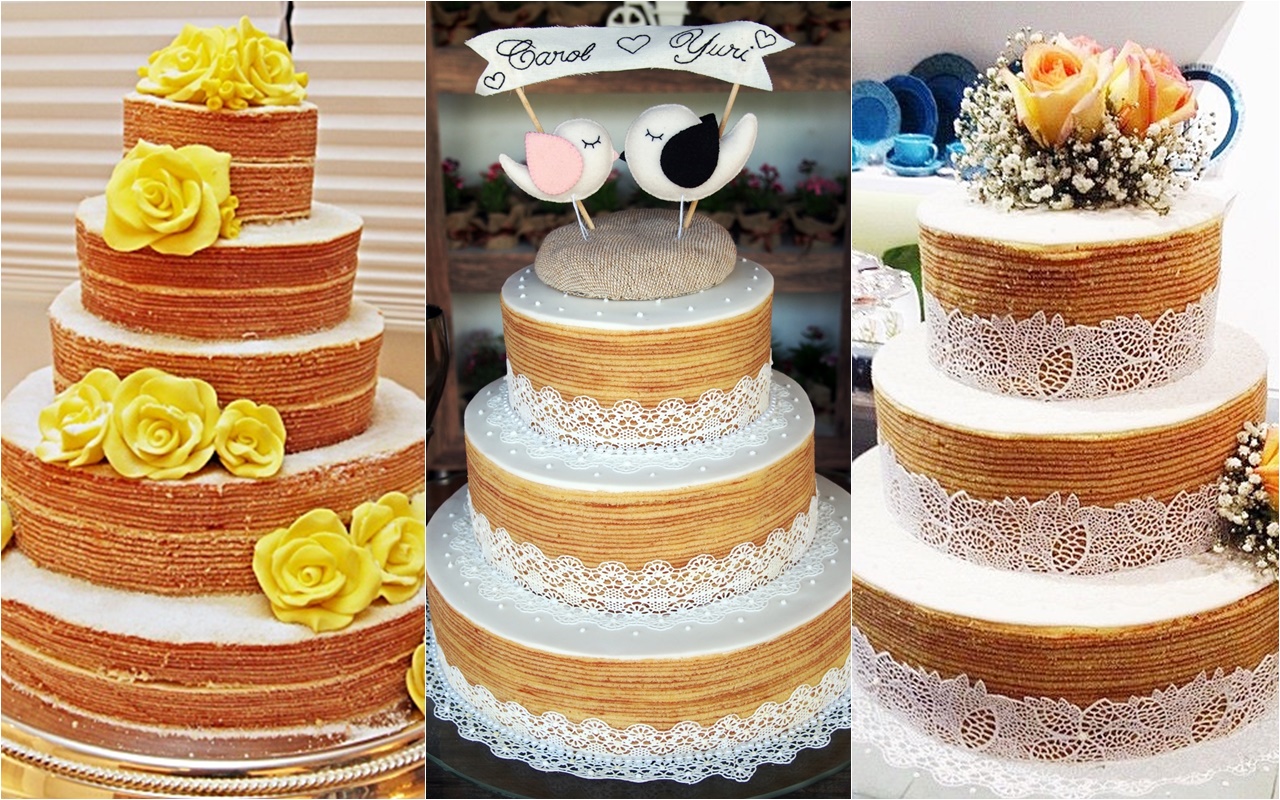 Nova tendência: Naked Cake Bolo de rolo | Receita rápida e simples de fazer