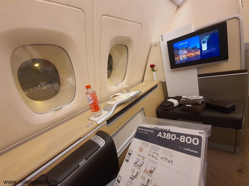 LH773 BKK-FRA (Bangkok-Frankfurt by A380) First Class - Mileage Pro