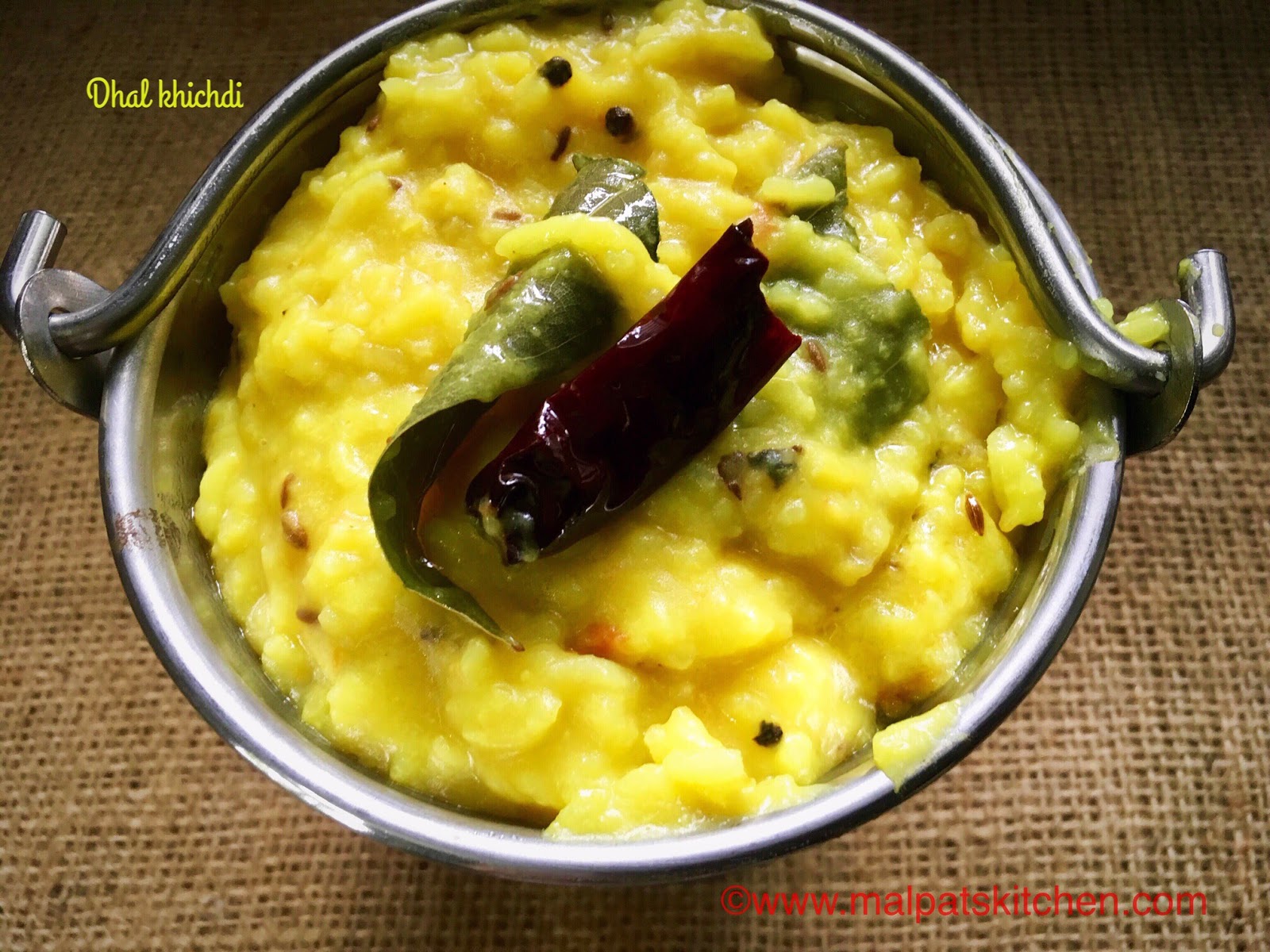 DHAL KHICHDI, how to make rice and lentil mashed up rice with spices ...