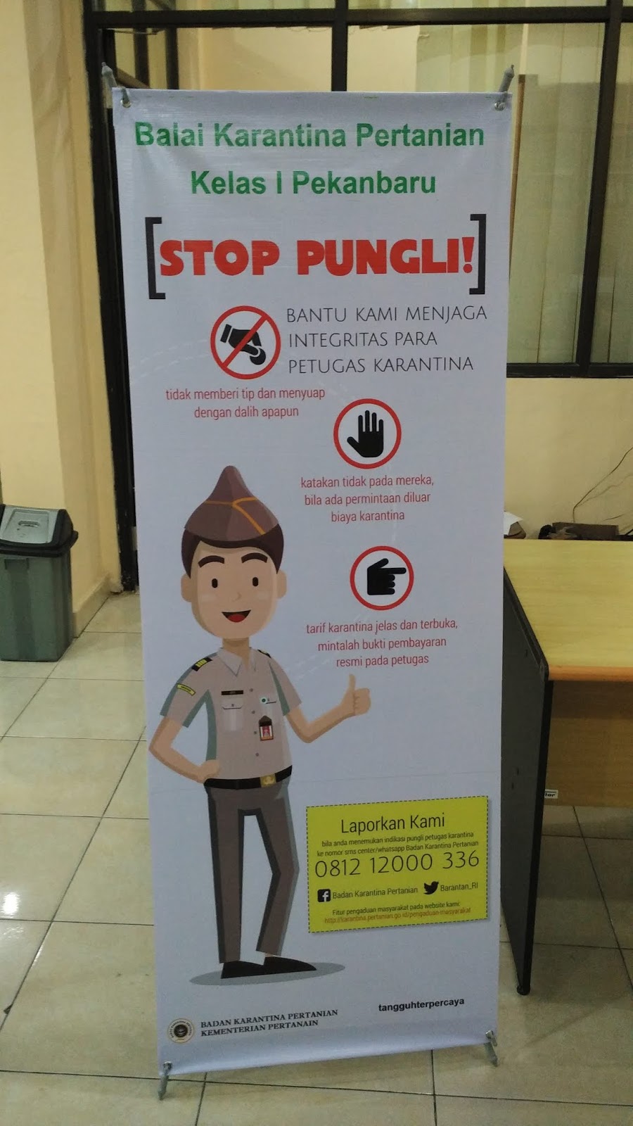 X Banner Stop Pungli ~ Print Corner