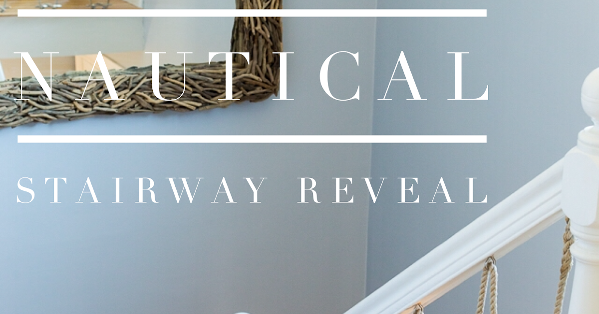 from duffles to drawers : Moneypit Monday: Nautical Stairway Reveal