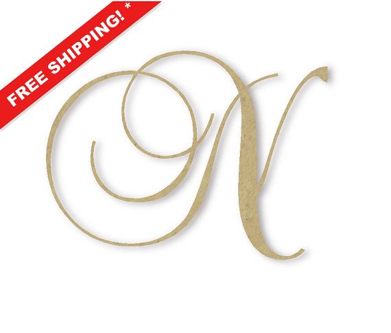 Fancy Cursive Letter N - Birthday Letter