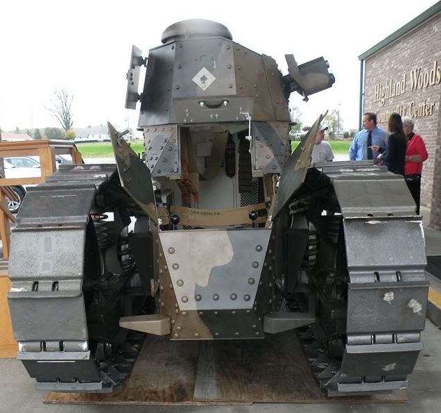 Just A Car Guy: Patton’s tank—a World War I-era Ford M1917—stands over ...