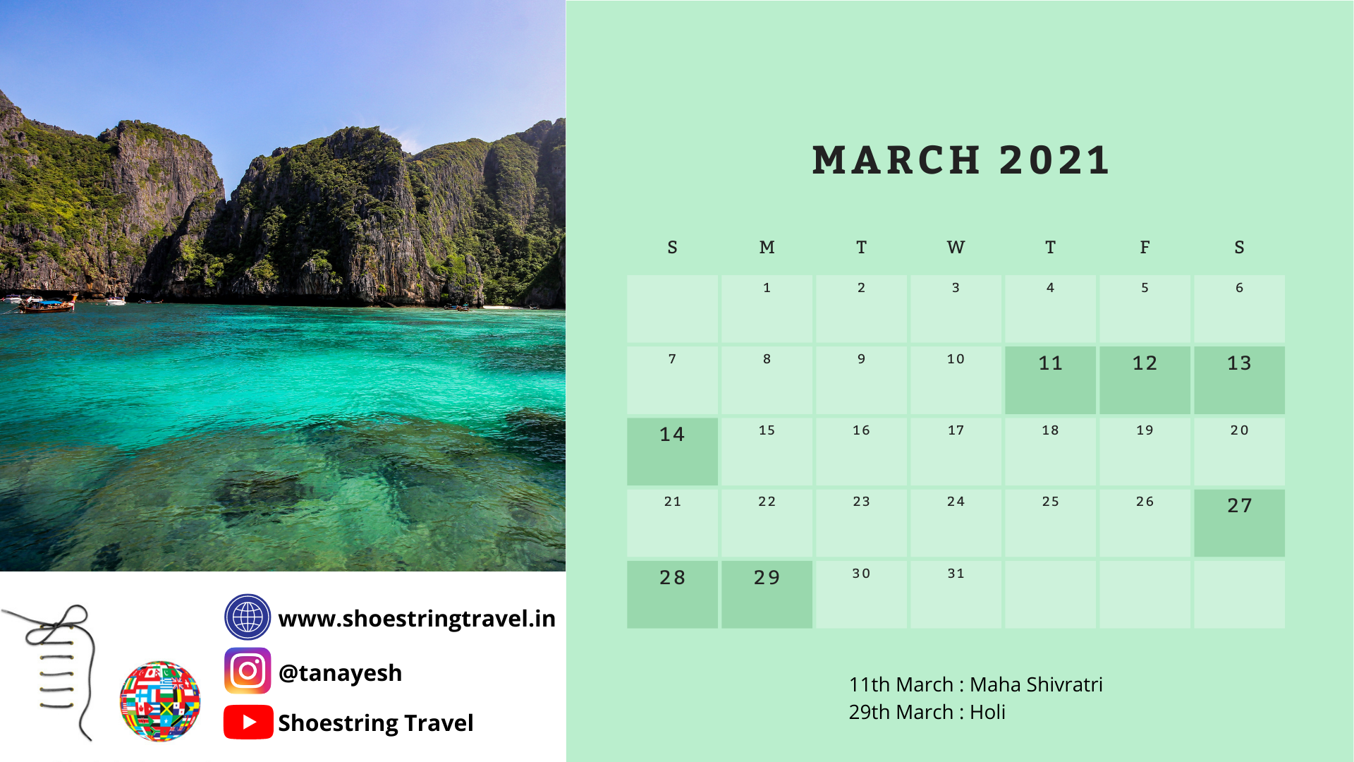 Long Weekend Holiday Planner 2021 : Calendar & Travel Planner ...