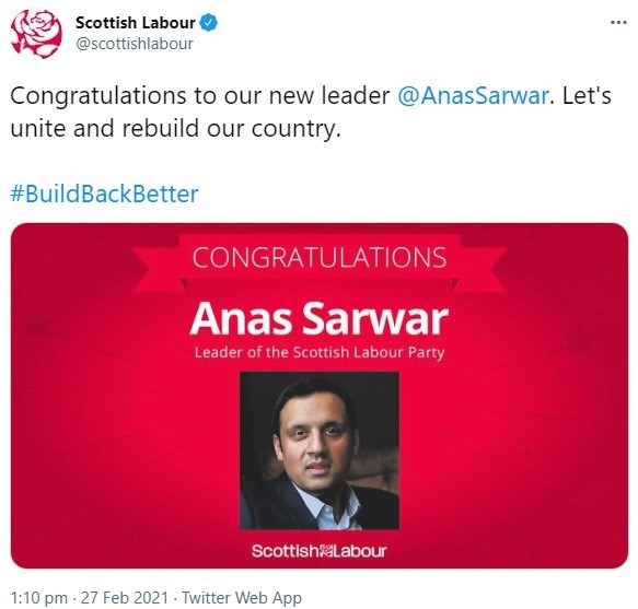 Bin The Labour Party: SARWAR SUCCEEDS LEONARD